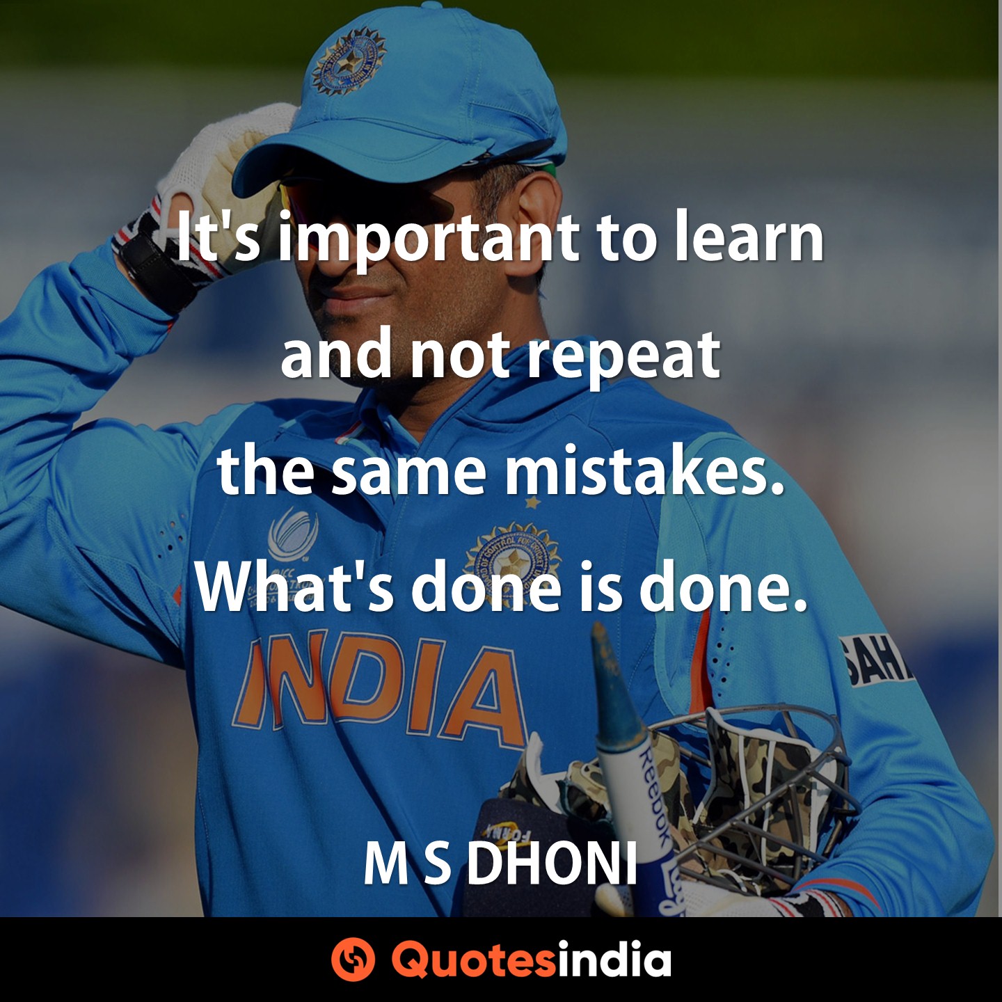 51 Inspirational quotes from MS Dhoni - Quotes India